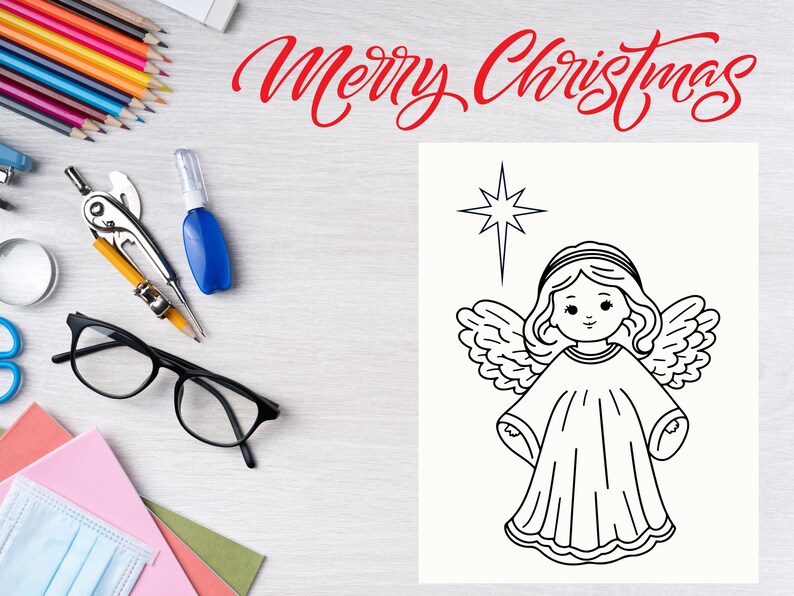 Christmas Coloring Page Bundle Nativity Coloring Bundle Christian ...