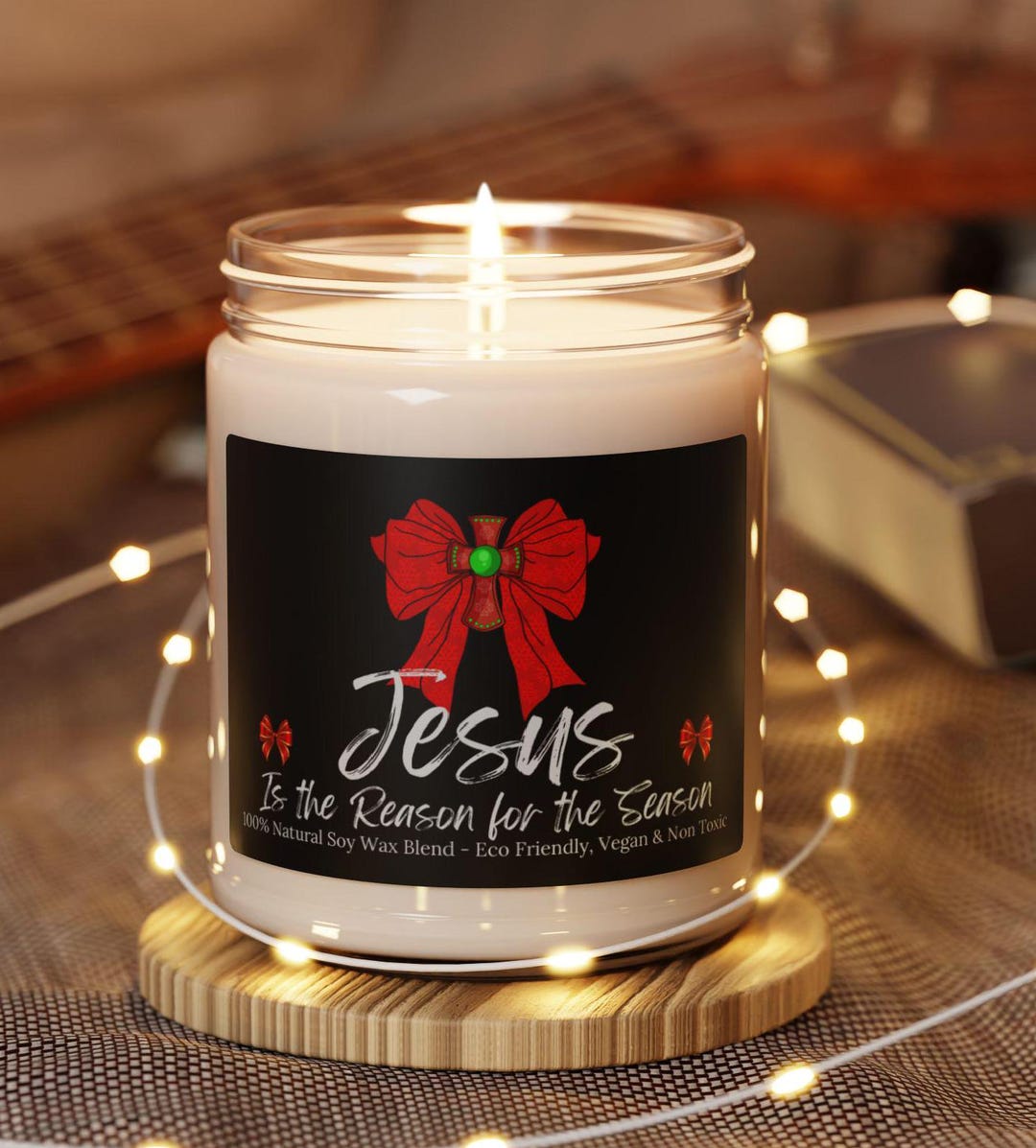 Jesus is the Reason Candle Jesus is the Reason Gift Religious Christmas ...
