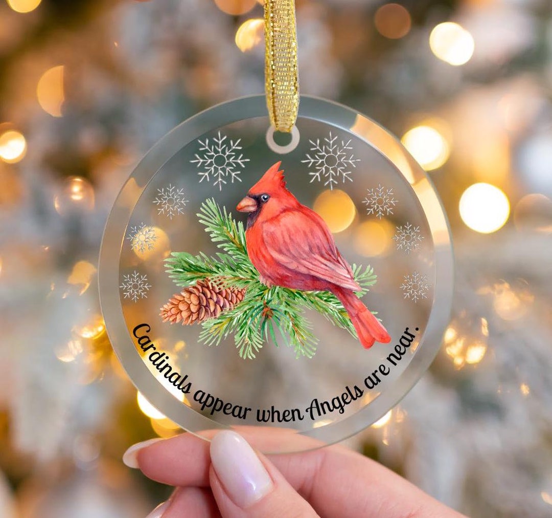 Cardinal Christmas Ornament Personalized Christmas Cardinal Ornament ...