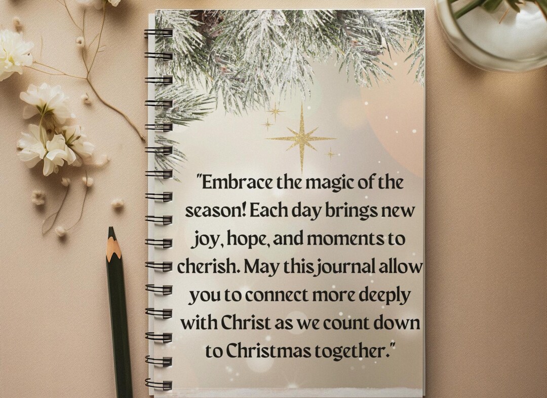 Advent Journal Advent Notebook Bible Study Notebook Christmas Journal ...