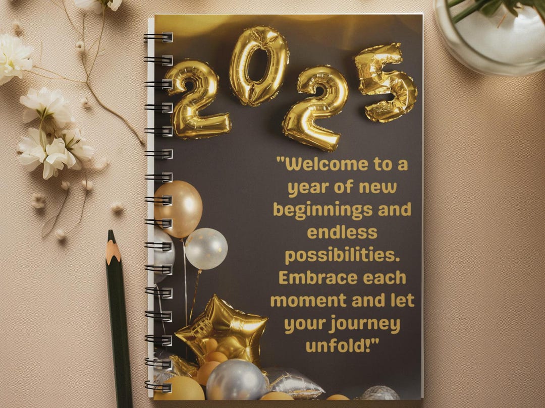 2025 New Year Spiral Notebook 2025 Journal Gift 2025 Notebook New Year ...