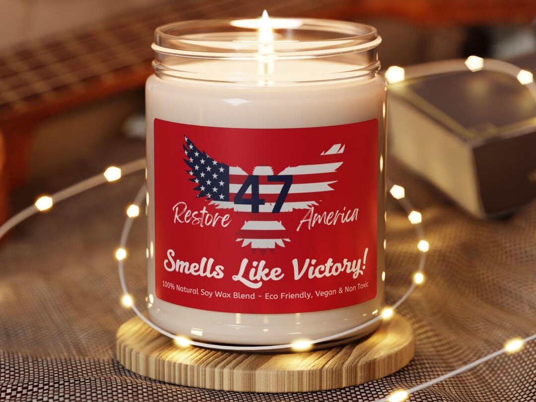 Smells Like Victory Candle Election 2024 Candle 47th President Candle ...