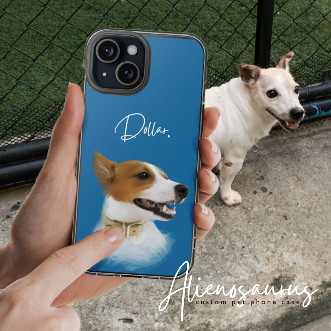 Custom Pet Clear Case | Hand Drawn Watercolor Style | Perfect Gift for ...