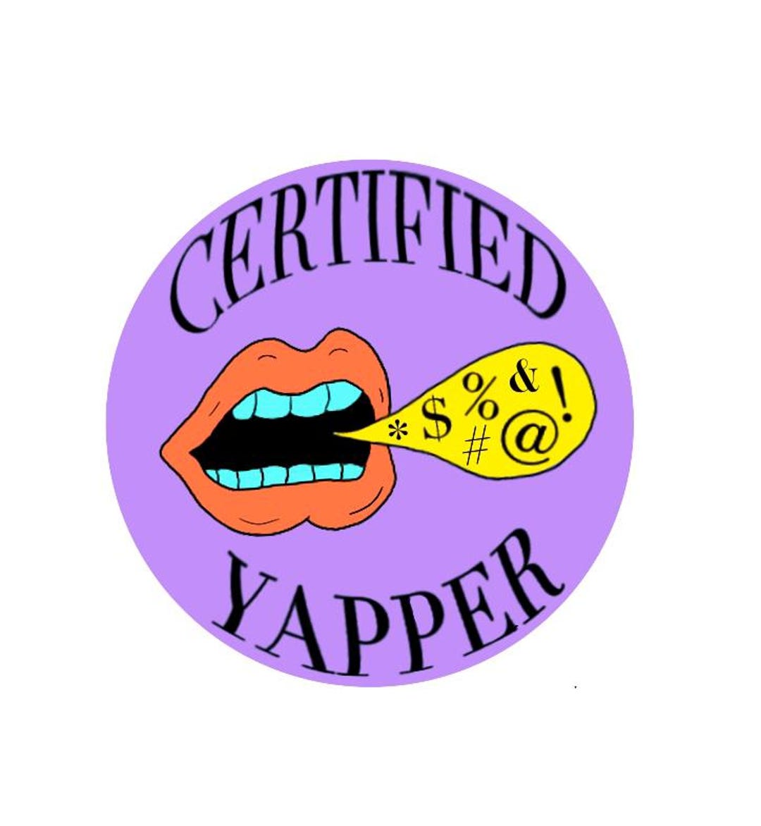 Certified Yapper Button - Etsy