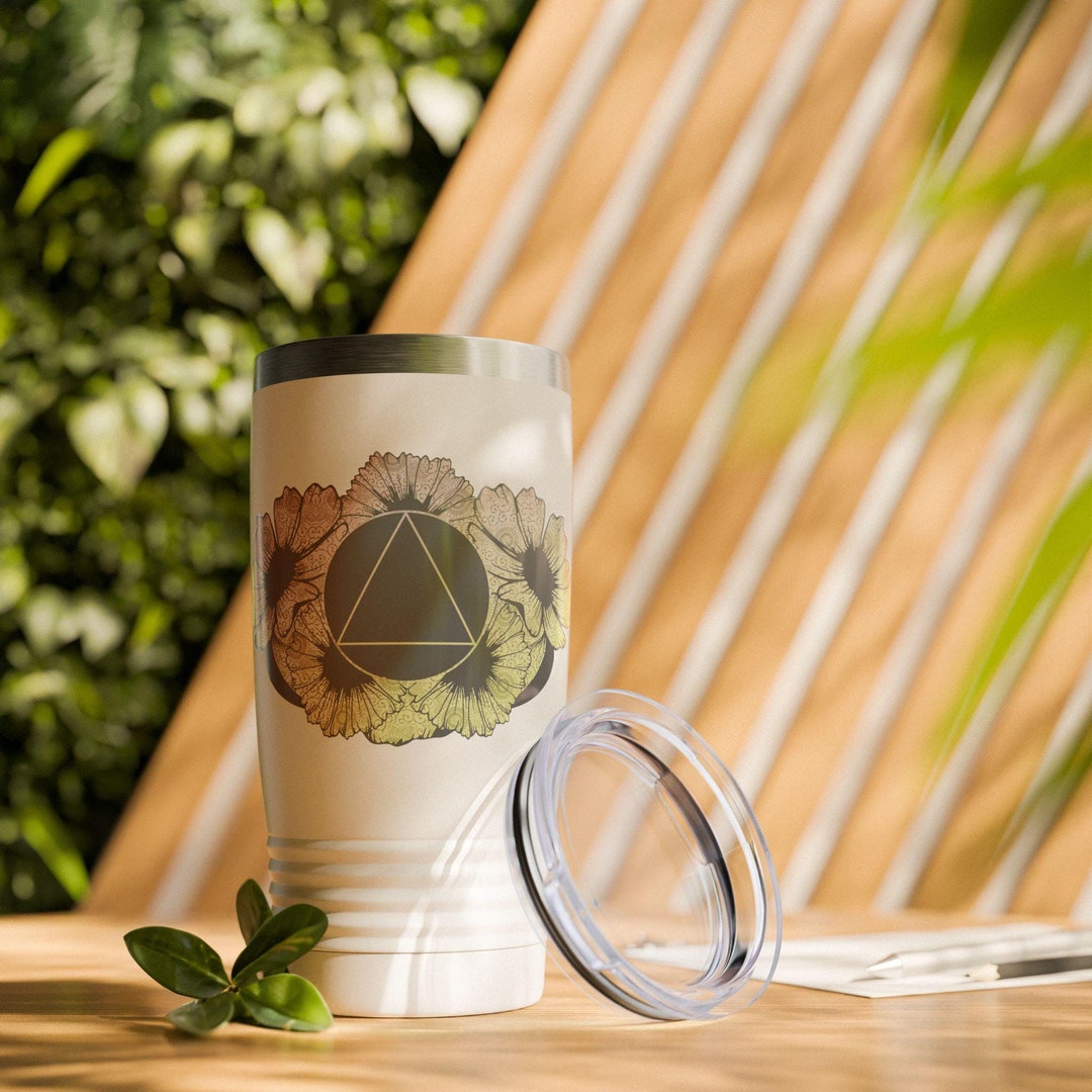 AA Symbol Tumbler Alcoholics Anonymous AA Sponsor Recovery Gift Sober ...