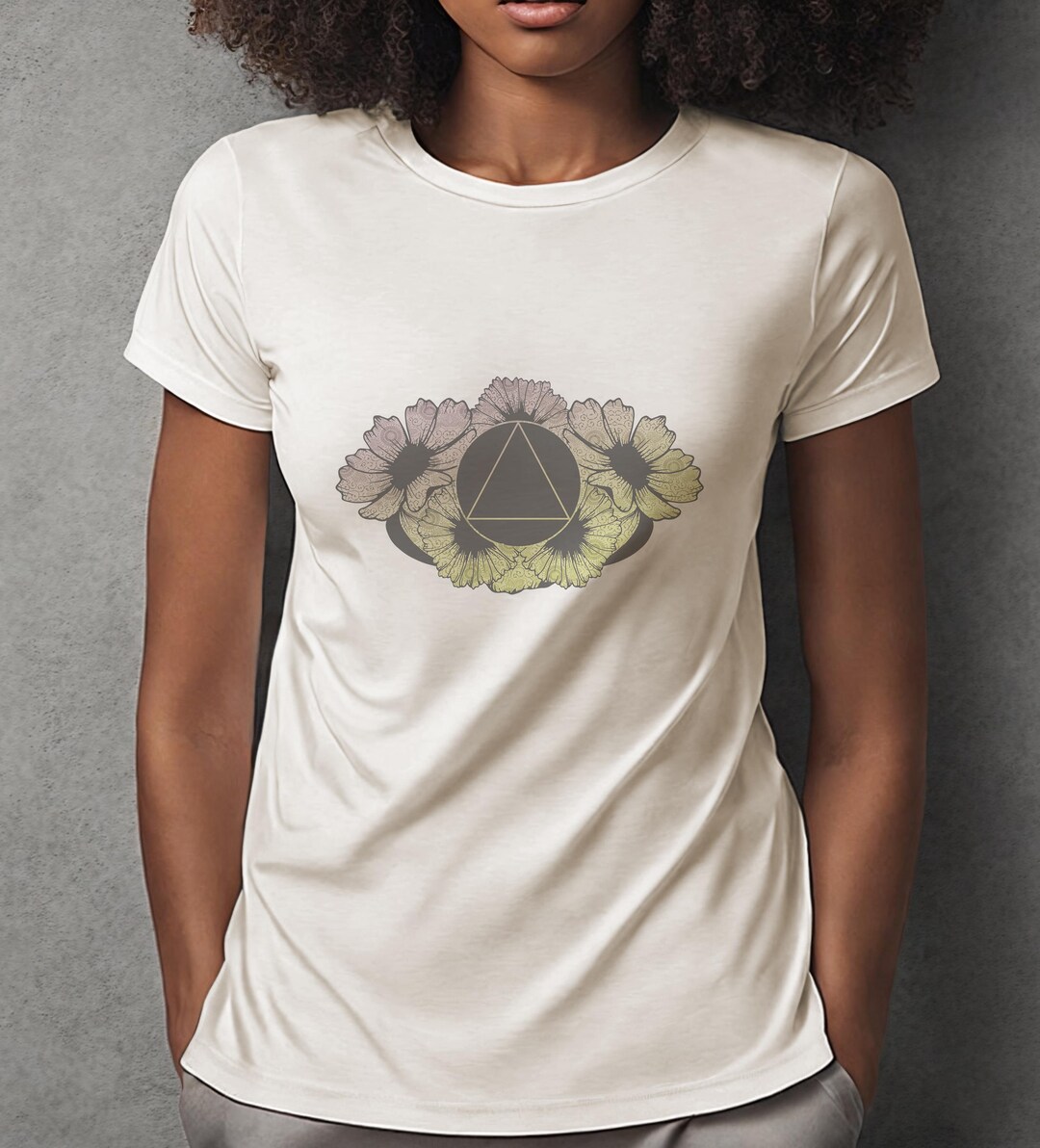 AA Symbol Tshirt Alcoholics Anonymous Sponsor Recovery Gift Sober ...