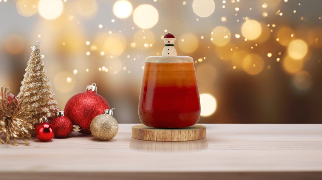 Channa Cheer Trinket Jar Gift Set in Wooden Box Handcrafted Snowman ...