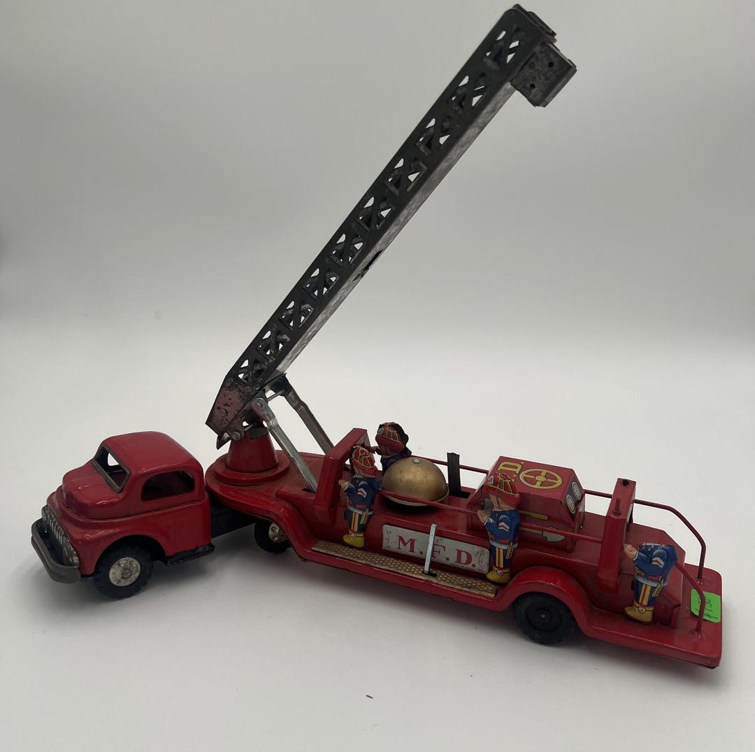MFD Fire Engine Friction Toy With Pop-up Ladder - Etsy