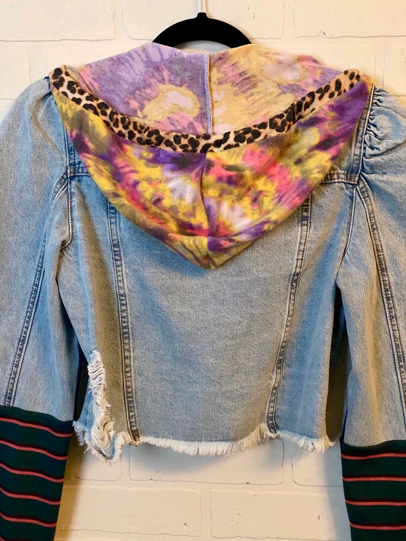 I Heart Patchwork Denim Jacket - Etsy