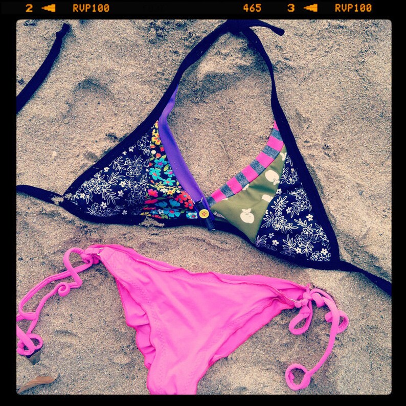 Sweet Quilted Triangle Swim Top | Etsy