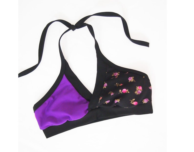 My Sweet Rose Swim/dance Halter Sports Bra | Etsy