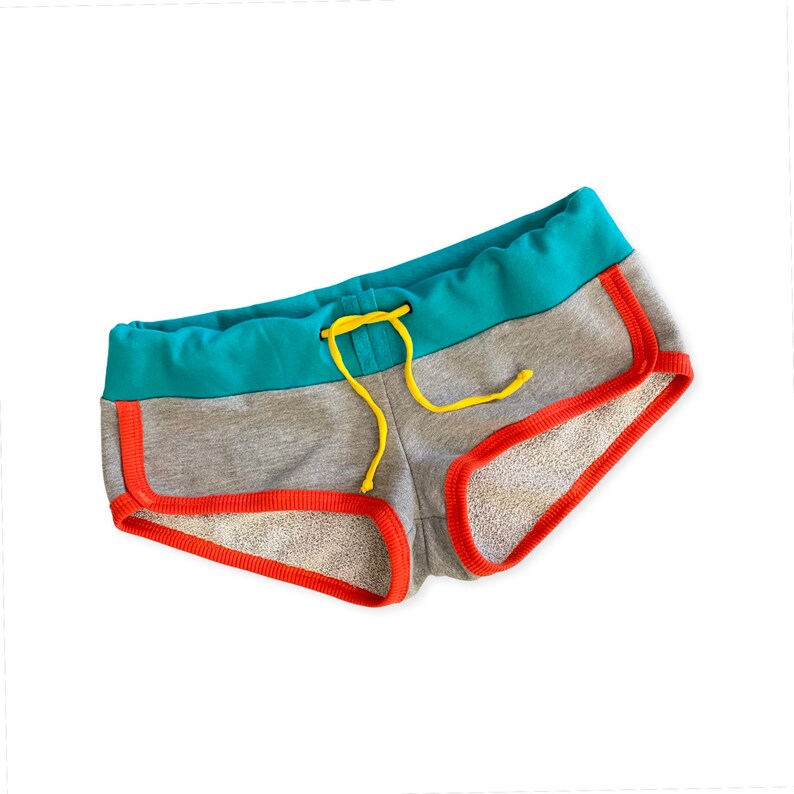 Retro Gray Terry Dolphin Shorts - Etsy