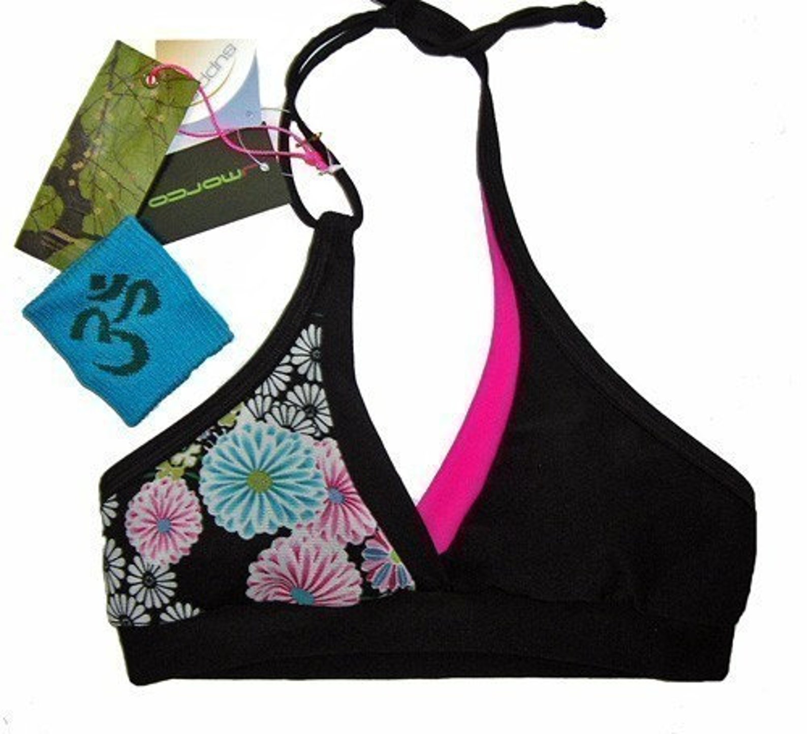 Kimono Cross Over Halter Bra - Etsy