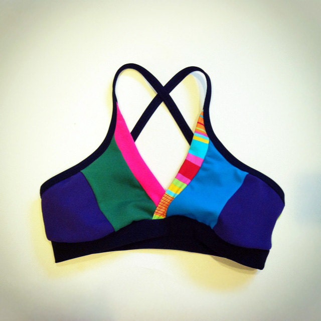 Color Rush Crisscross Sports Bra | Etsy