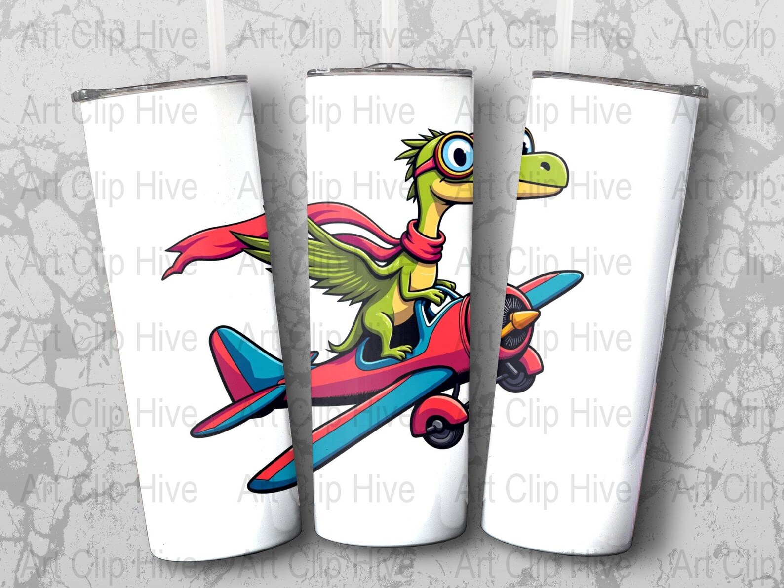 Cute Dinosaur Flying Airplane PNG, Fun Dinosaur Clipart, Vintage ...