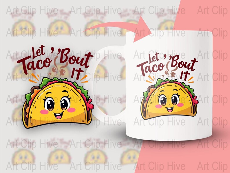 Let's Taco Bout It Png, Taco Lover Funny Taco T-shirt, Kawaii Food ...
