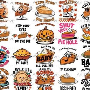 Cartoon Pumpkin Pie Clipart Graphics, Bakery PNG, Thanksgiving Dessert ...