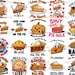Cartoon Pumpkin Pie Clipart Graphics, Bakery PNG, Thanksgiving Dessert ...