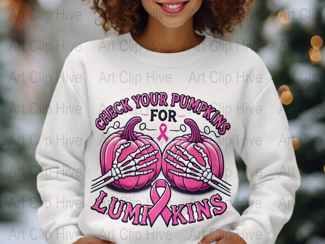Check Your Pumpkins for Lumpkins Png, Breast Cancer Awareness ...
