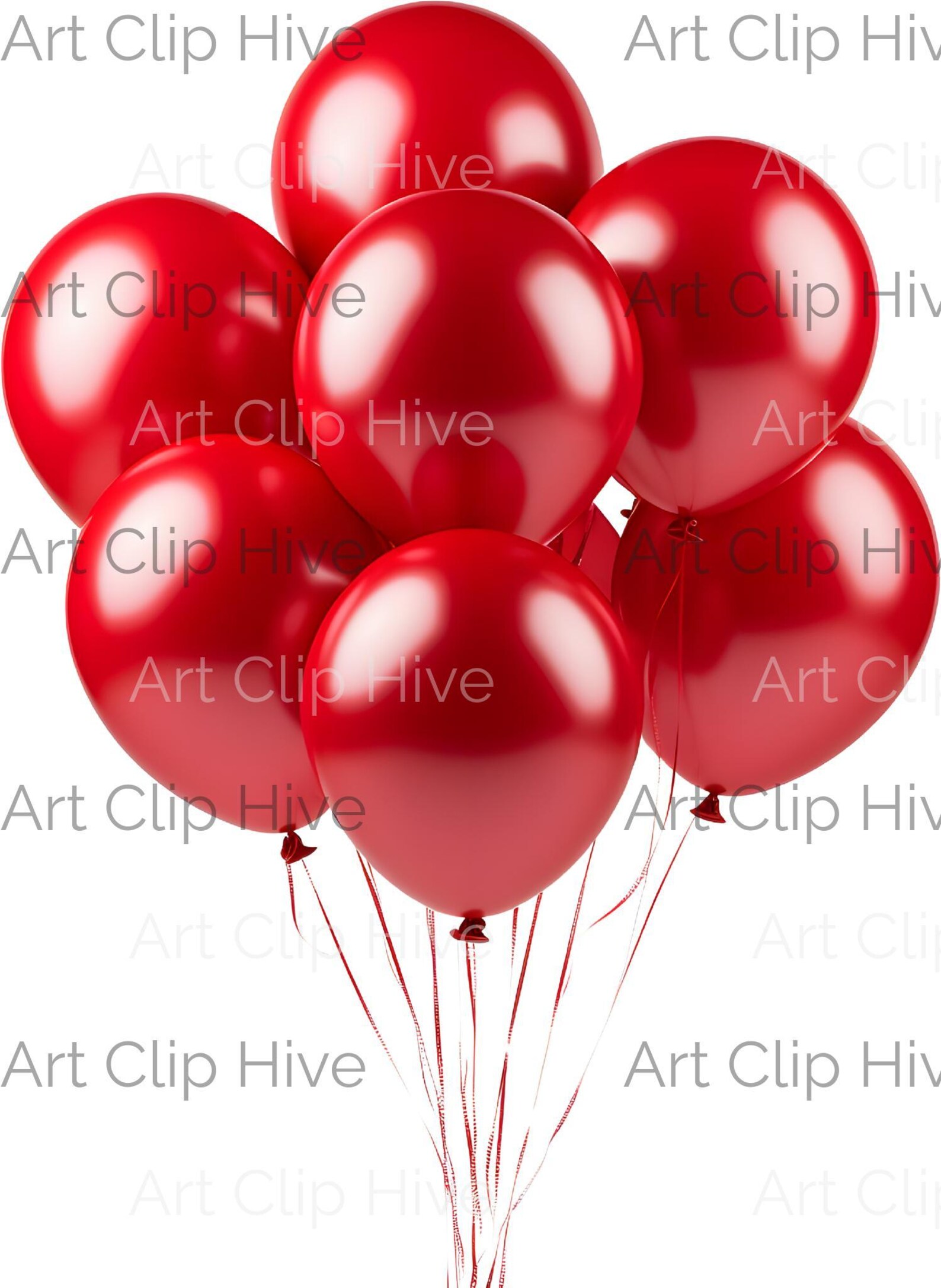 Colorful Balloon Clipart, Party Decor, Celebration PNG, Birthday ...