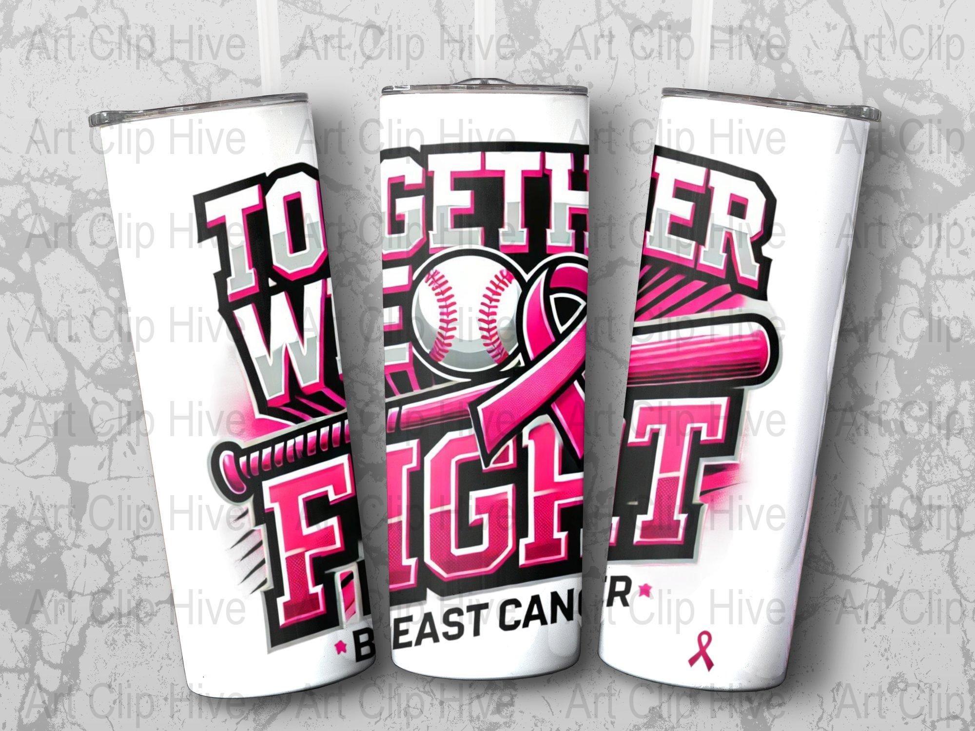 Together We Fight Breast Cancer PNG, Pink Ribbon Awareness Design ...