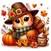 Cute Turkey Clipart, Watercolor Turkey Graphics, Fall Clipart ...