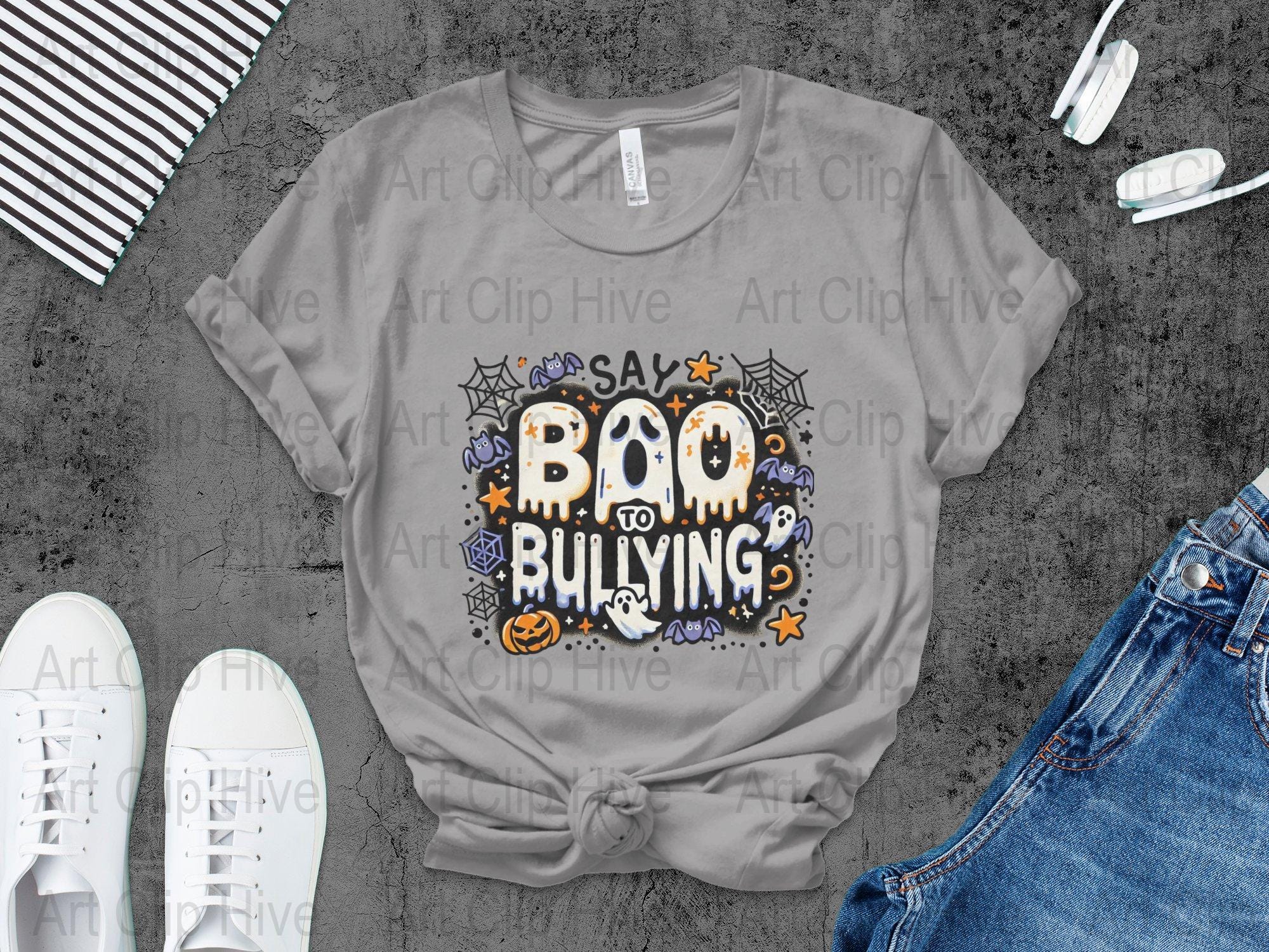 Anti Bullying PNG, Boo to Bullying Design, Halloween Spirit, Boo Boo ...