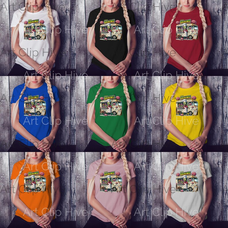 Scary Halloween Zombie Chef PNG, Fresh Brains Food Truck, Zombie ...