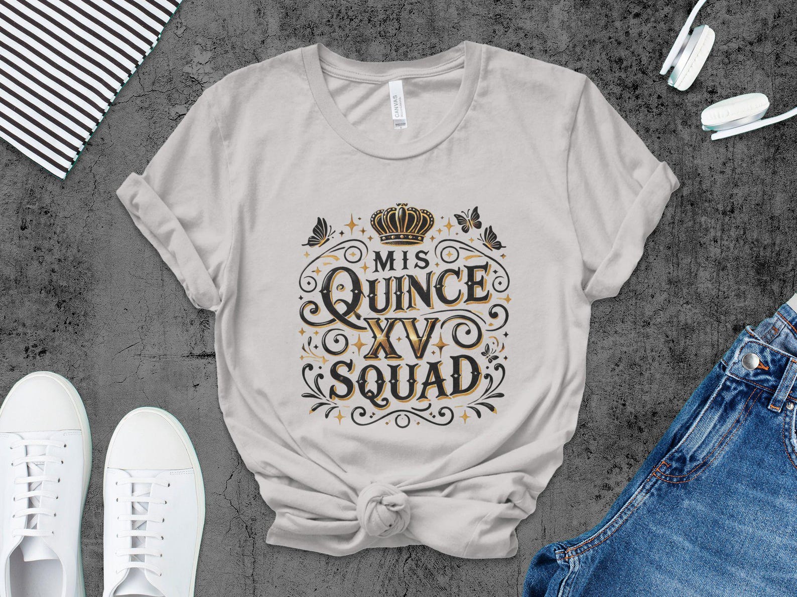 Mis Quince XV Squad Png, Quinceanera Party Print, Spanish Quotes ...