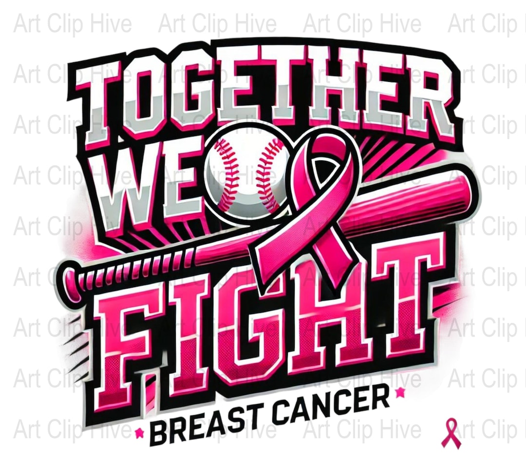 Together We Fight Breast Cancer PNG, Pink Ribbon Awareness Design ...