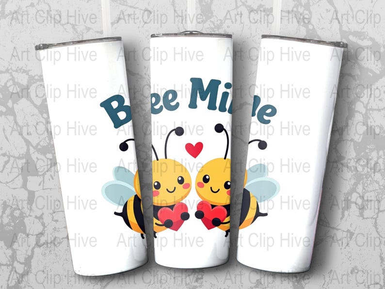 Cute Bee Mine Digital Print, Adorable Bumblebee Valentine's Day Art ...