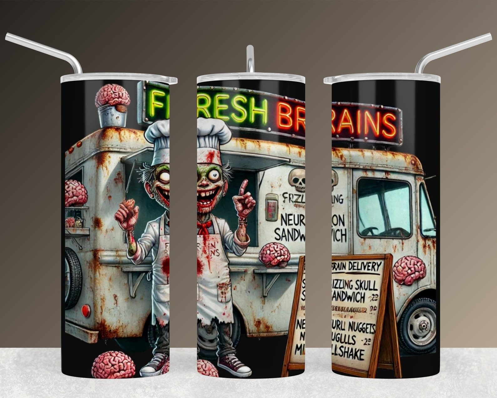 Halloween Zombie Food Truck PNG, Zombie Truck Clipart, Creepy Ghoulish ...