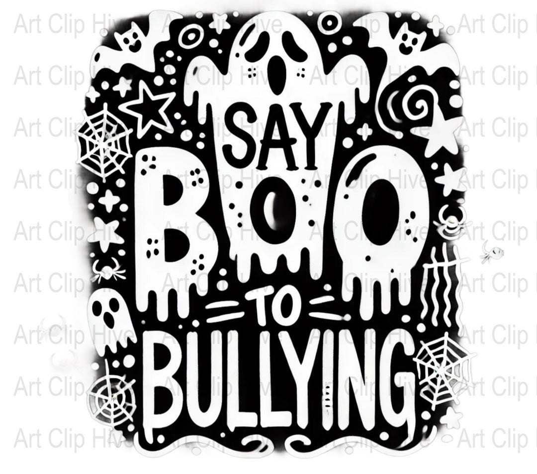 Boo to Bullying PNG, Anti Bullying Awareness, Unity Day Design ...