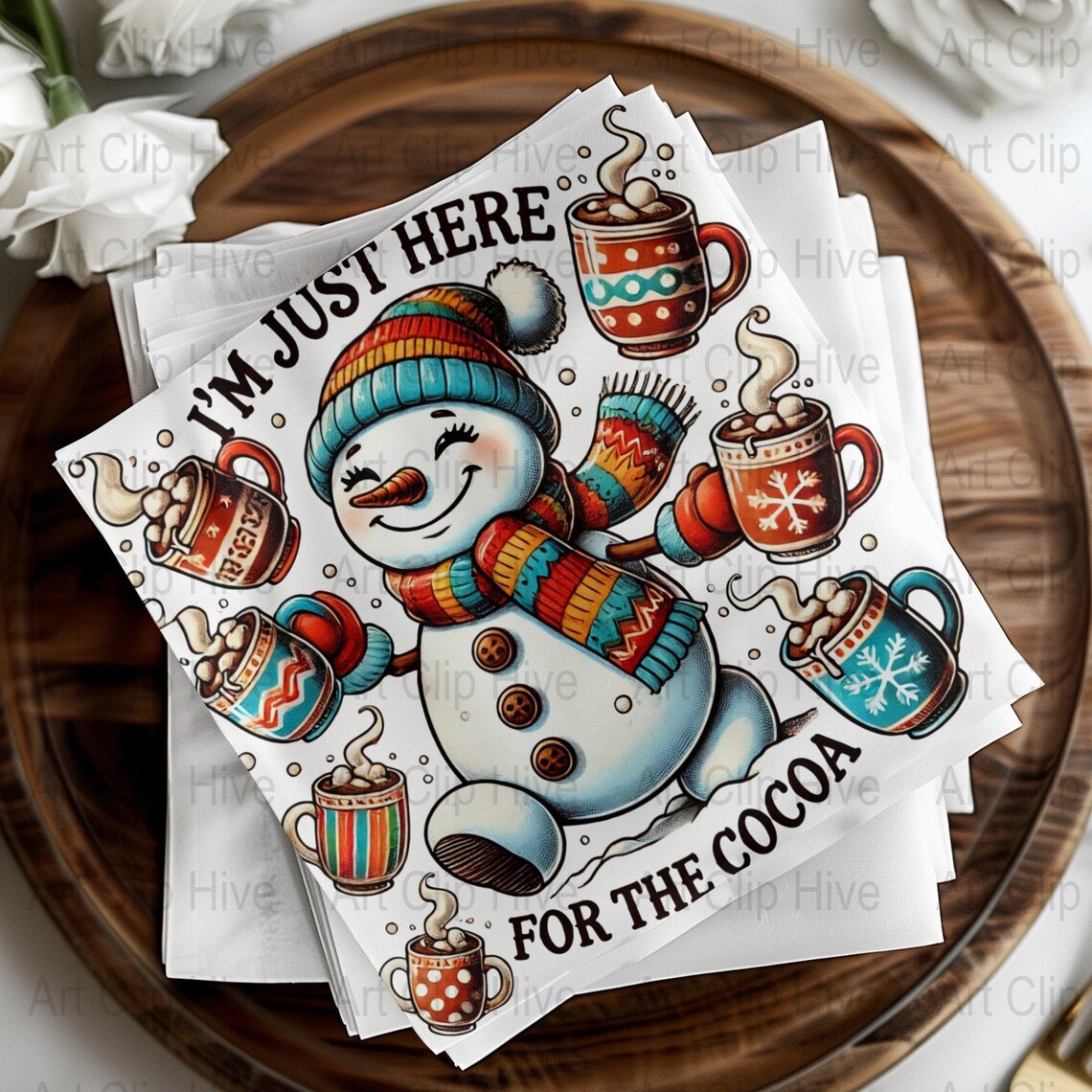 Snowman Hot Cocoa PNG, Xmas Frosty, Cute Snowman Drinking Cocoa Clipart ...