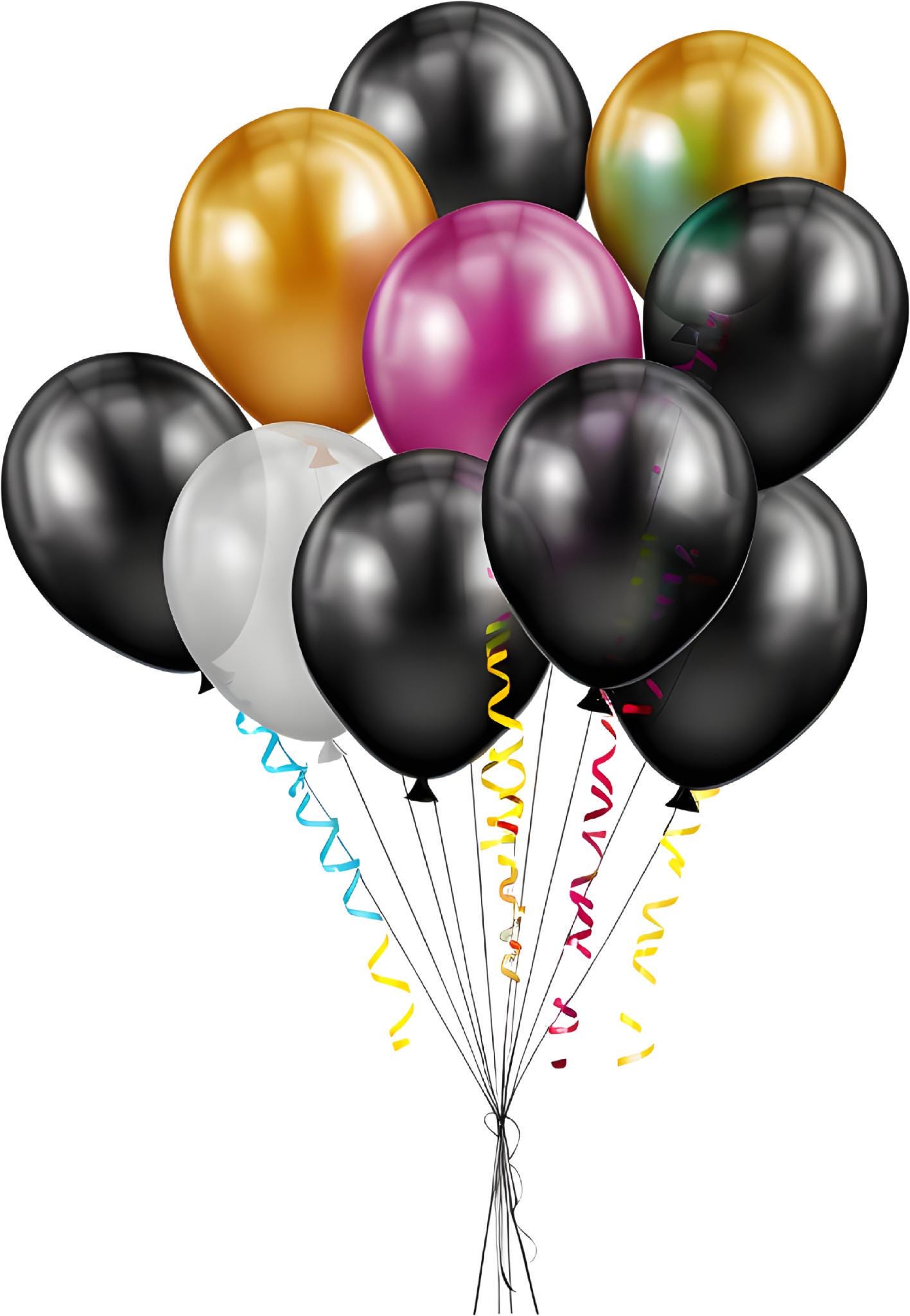 Colorful Balloon Clipart, Party Decor, Celebration PNG, Birthday ...