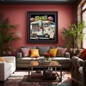 Scary Halloween Zombie Chef PNG, Fresh Brains Food Truck, Zombie ...