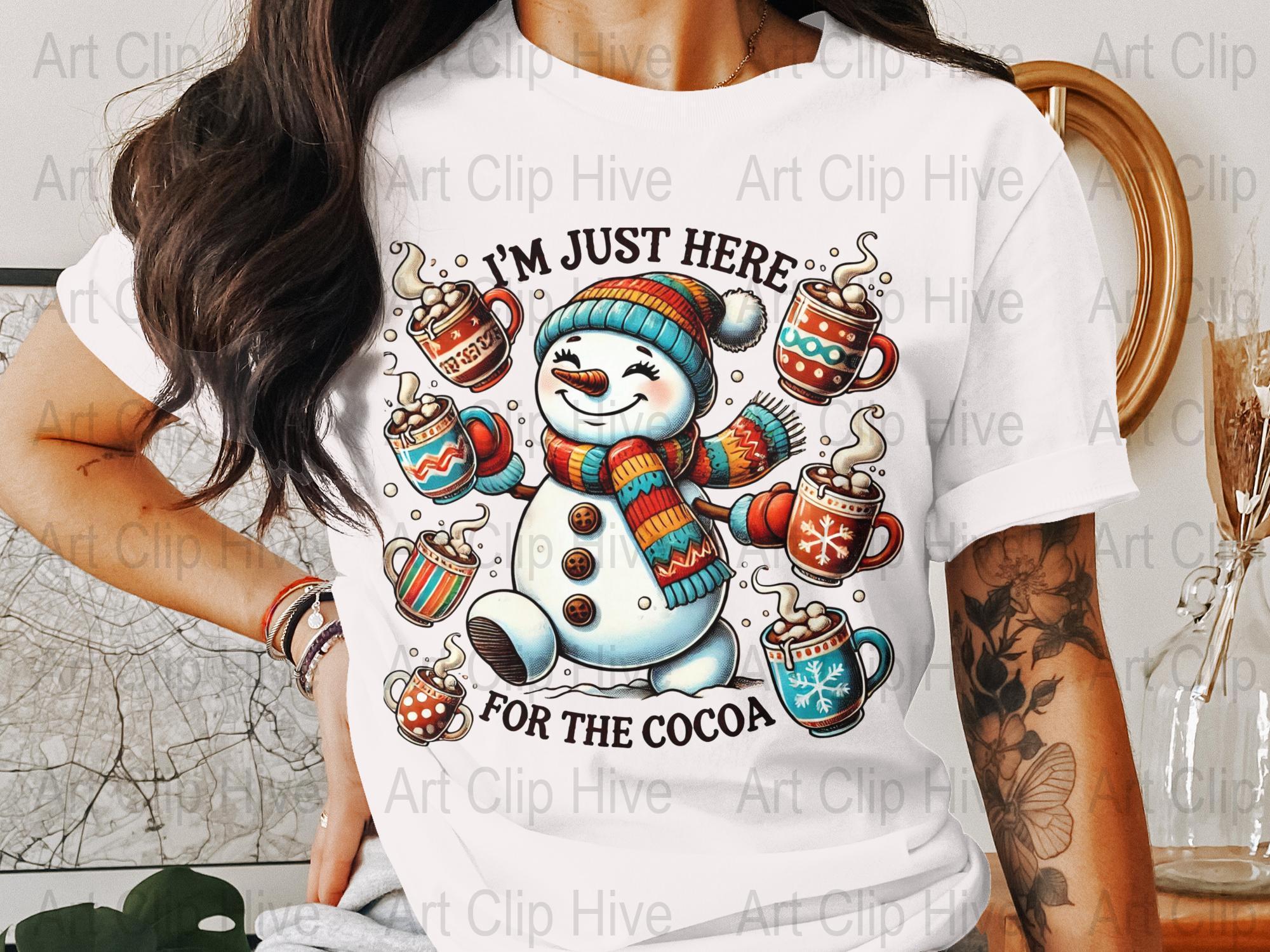 Snowman Hot Cocoa PNG, Xmas Frosty, Cute Snowman Drinking Cocoa Clipart ...