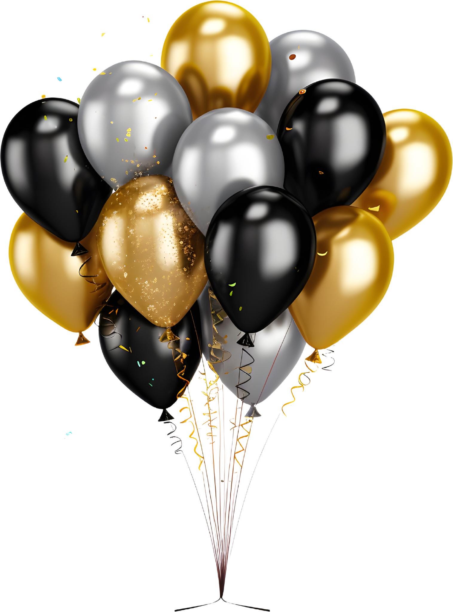 Colorful Balloon Clipart, Party Decor, Celebration PNG, Birthday ...