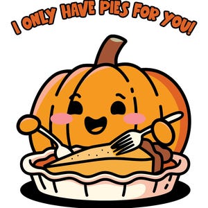 Cartoon Pumpkin Pie Clipart Graphics, Bakery PNG, Thanksgiving Dessert ...
