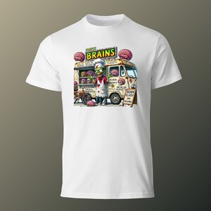 Scary Halloween Zombie Chef PNG, Fresh Brains Food Truck, Zombie ...