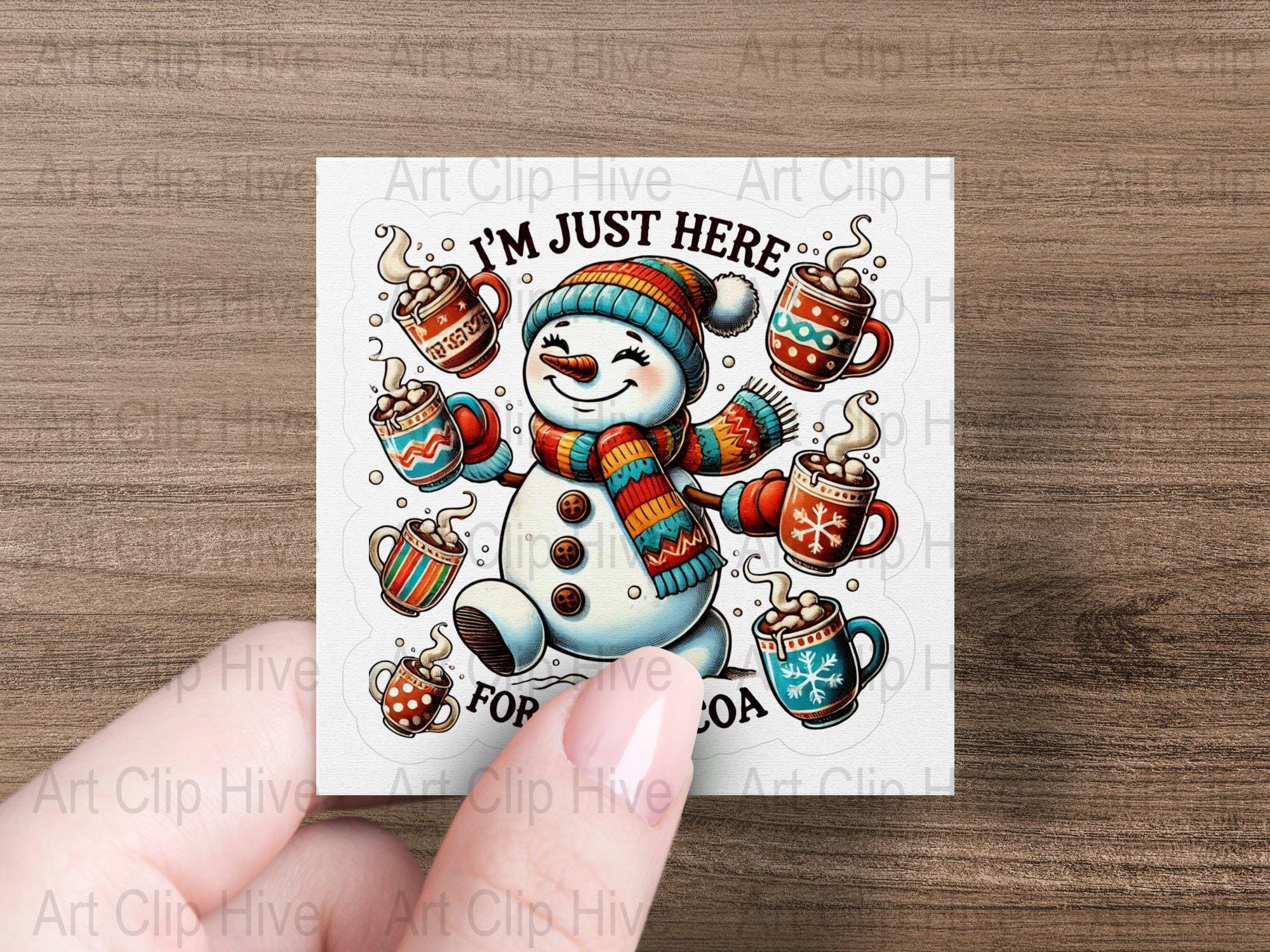 Snowman Hot Cocoa PNG, Xmas Frosty, Cute Snowman Drinking Cocoa Clipart ...