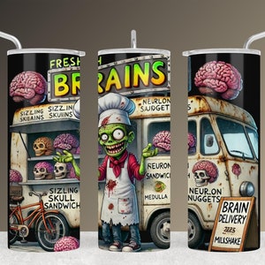 Scary Halloween Zombie Chef PNG, Fresh Brains Food Truck, Zombie ...