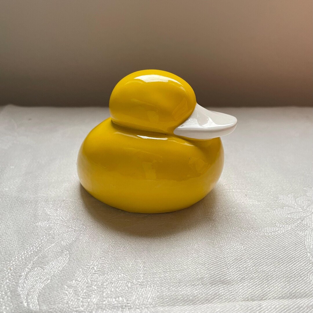 Modernist Goebel Duck - Rare, Bright Yellow, Ceramic Pottery Goebel ...
