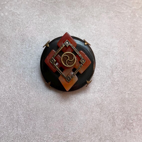 Genuine Grandmother's Buttons Pin - Signed Designer, … - Gem