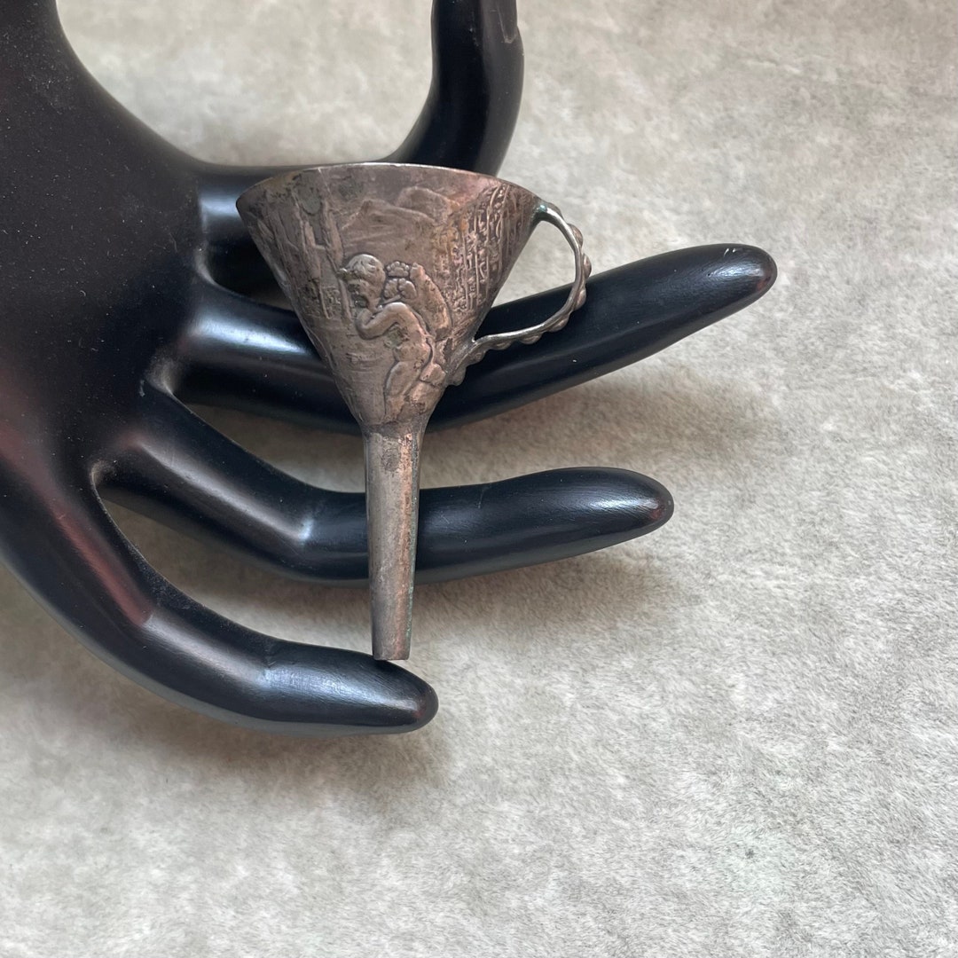Antique Sterling Perfume Funnel - Cherubs, Hallmarked, 925, Sterling ...