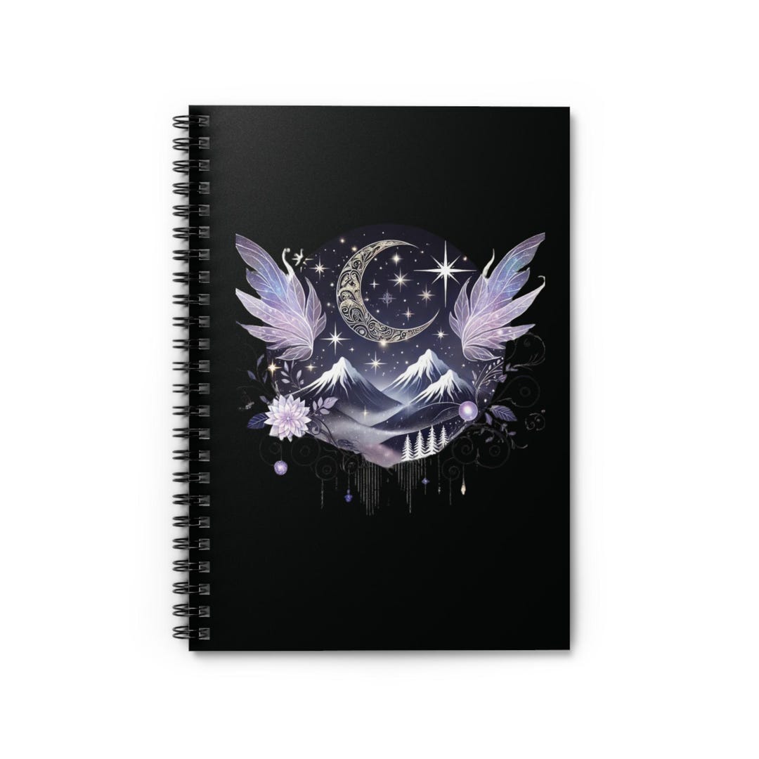 ACOTAR Journal, Wings Moon Mountain Notebook, Fantasy Writing Diary ...
