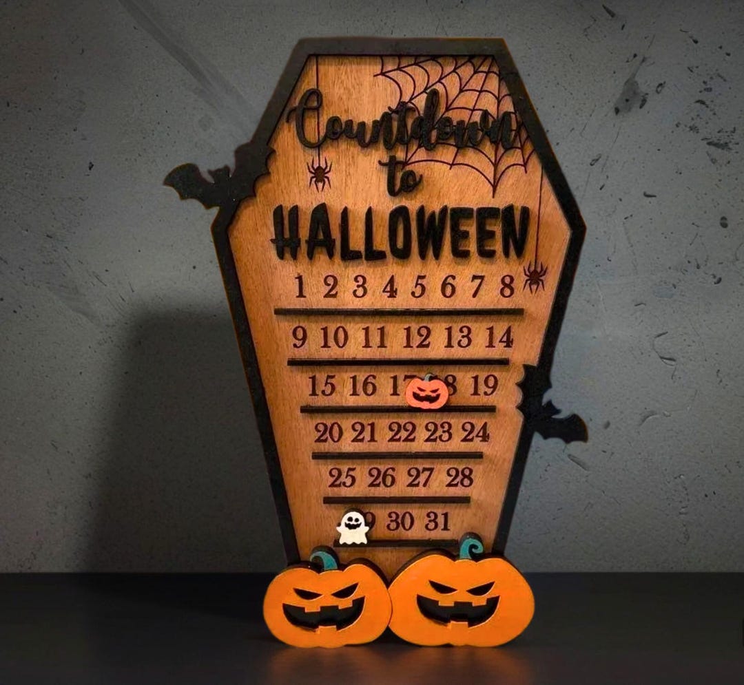 Halloween Countdown Calendar, Countdown to Halloween Calendar With ...