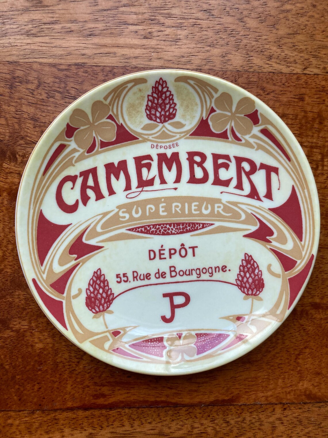 Vintage NEW Camembert Extra-fin Cheese Plates French Charm Parisian ...