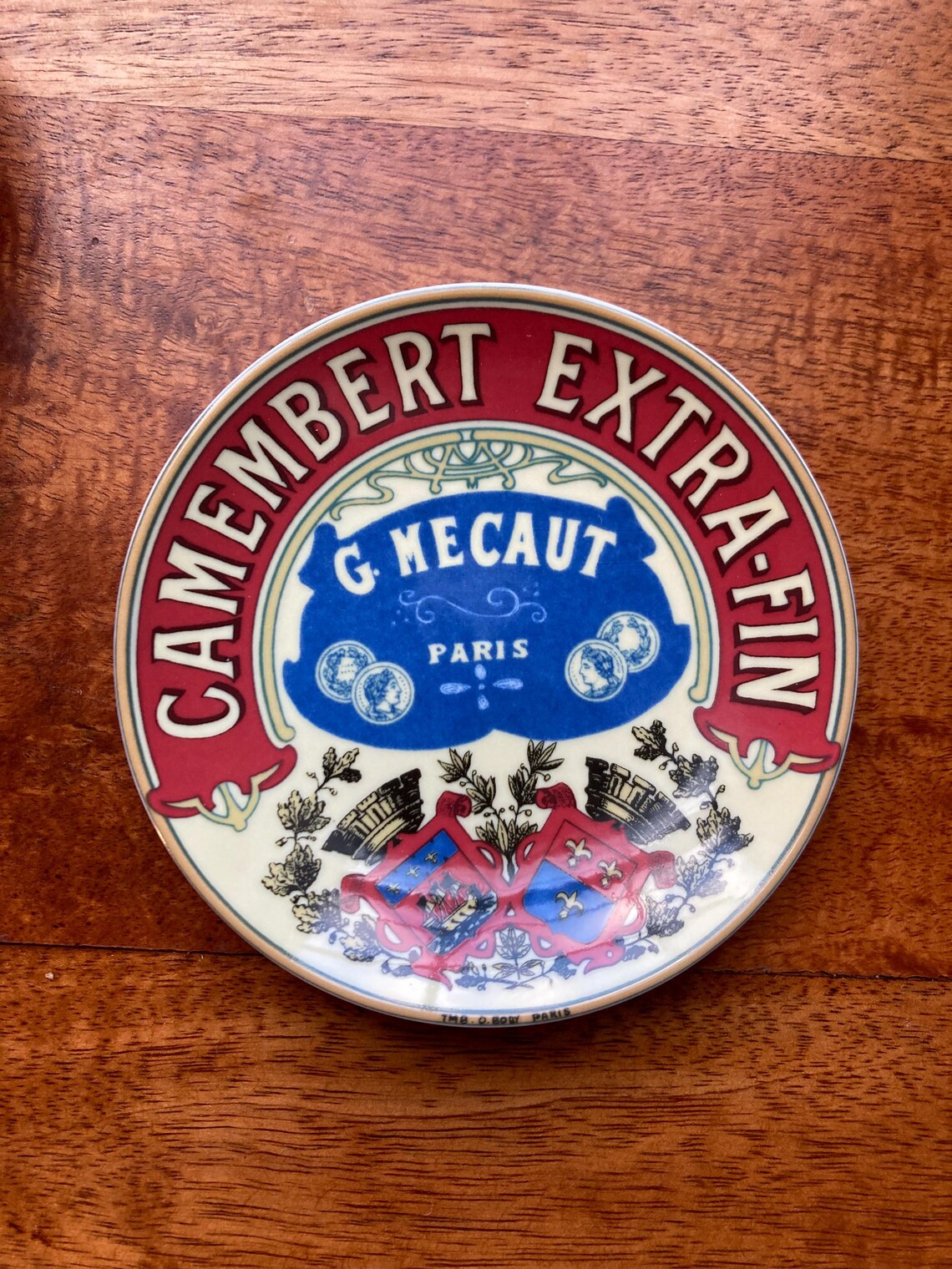 Vintage NEW Camembert Extra-fin Cheese Plates French Charm Parisian ...