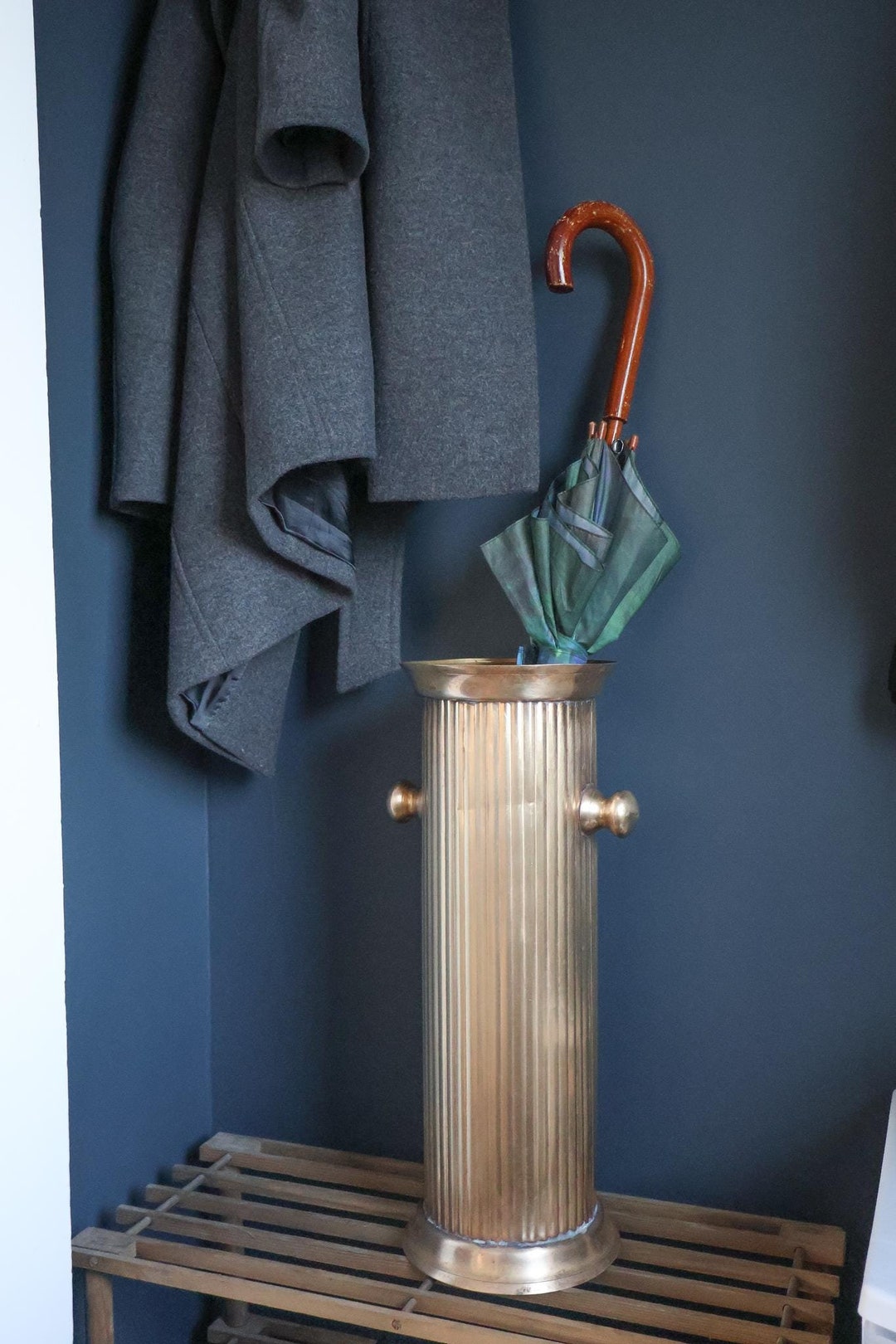 Vintage Brass Umbrella Stand - Etsy